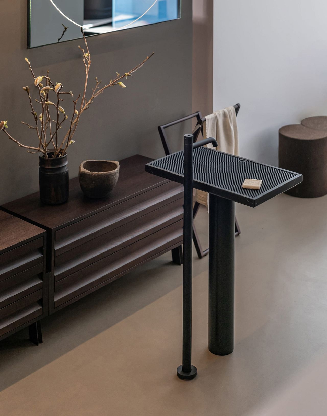 Ell Grid Pedestal Basin | bathware bathroom-new basins | Artedomus